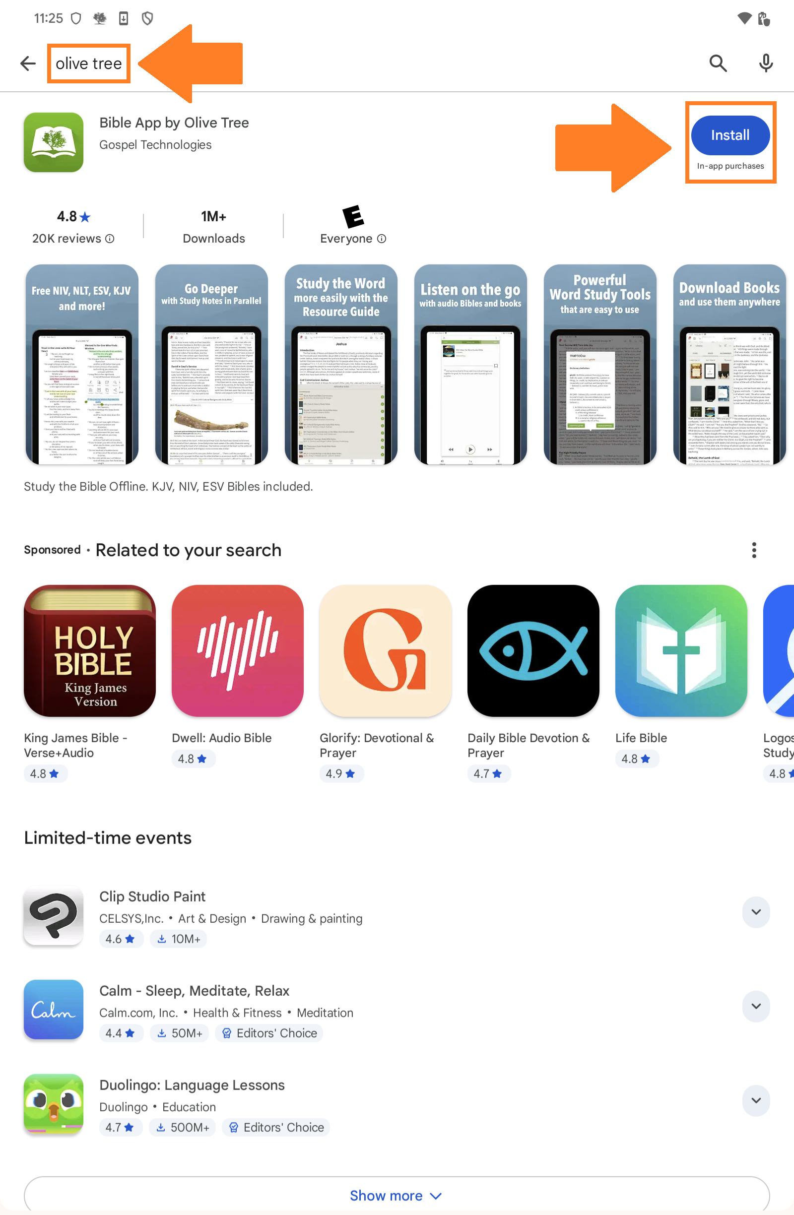 Android - Downloading the App – Olive Tree