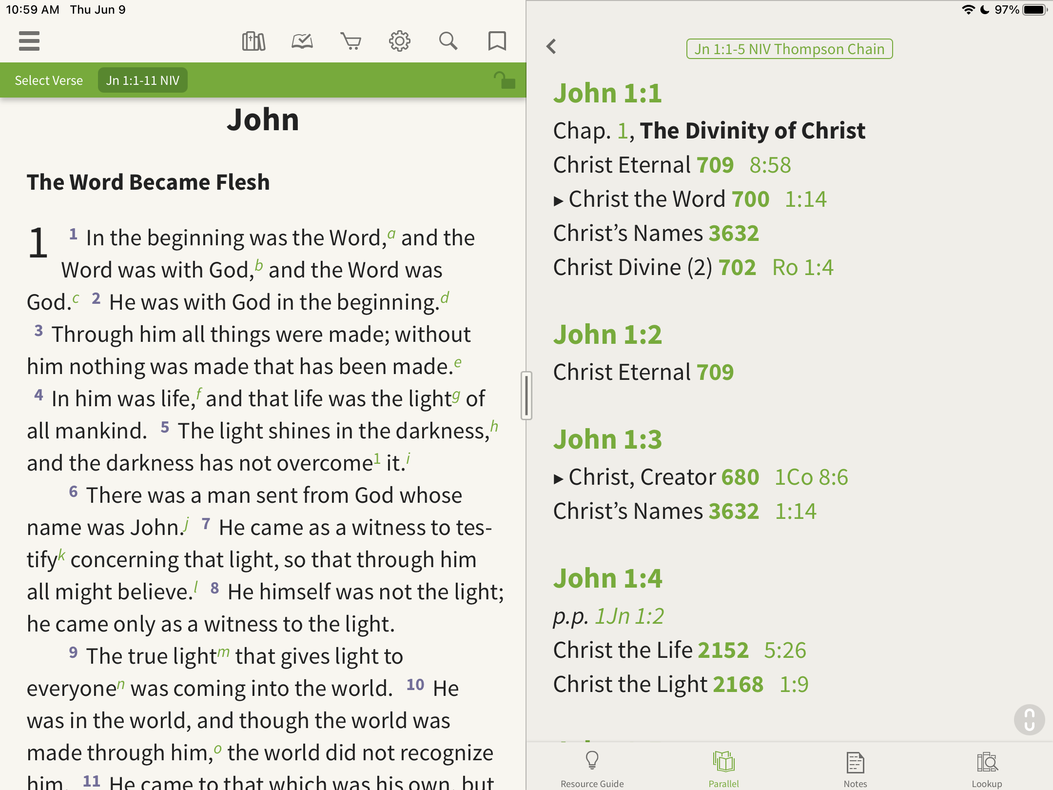 How To: NIV Thompson Chain Reference Study Bible – Olive Tree